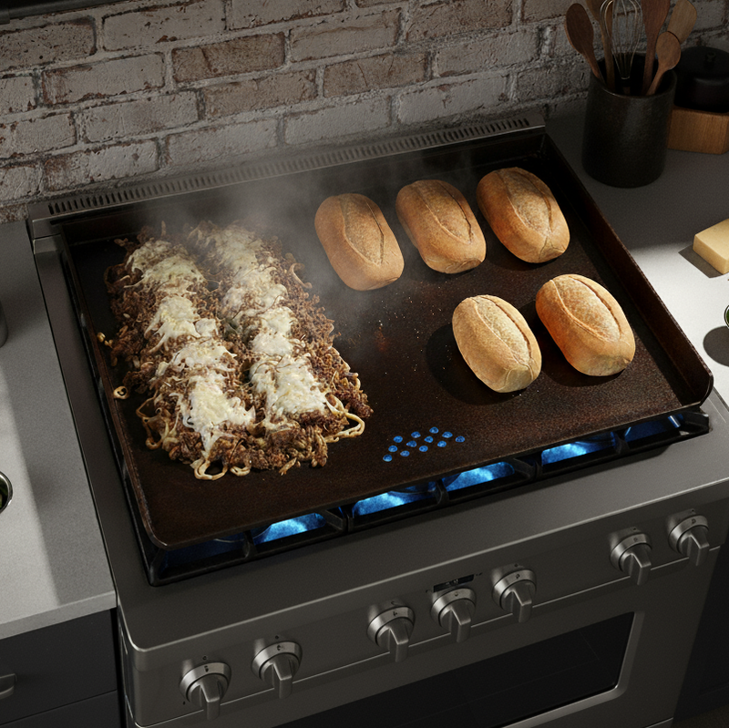 Flat Top Griddle - Baking Steel - Pizza Steel - Steelmade Cookware
